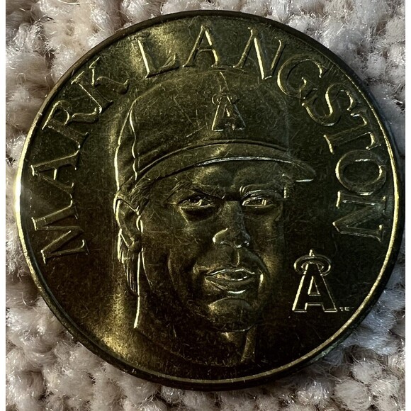 Other | 199 Sport Stars Bandai Collector Brass Coin Token Mark Langston ...